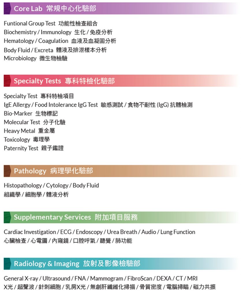 PHC Menu – PHC Medical Diagnostic Centre Ltd.